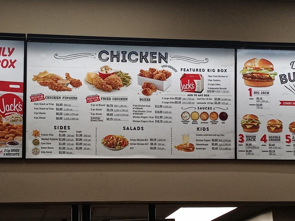 Menu at Jack's Family Restaurant, Phenix City, US-80
