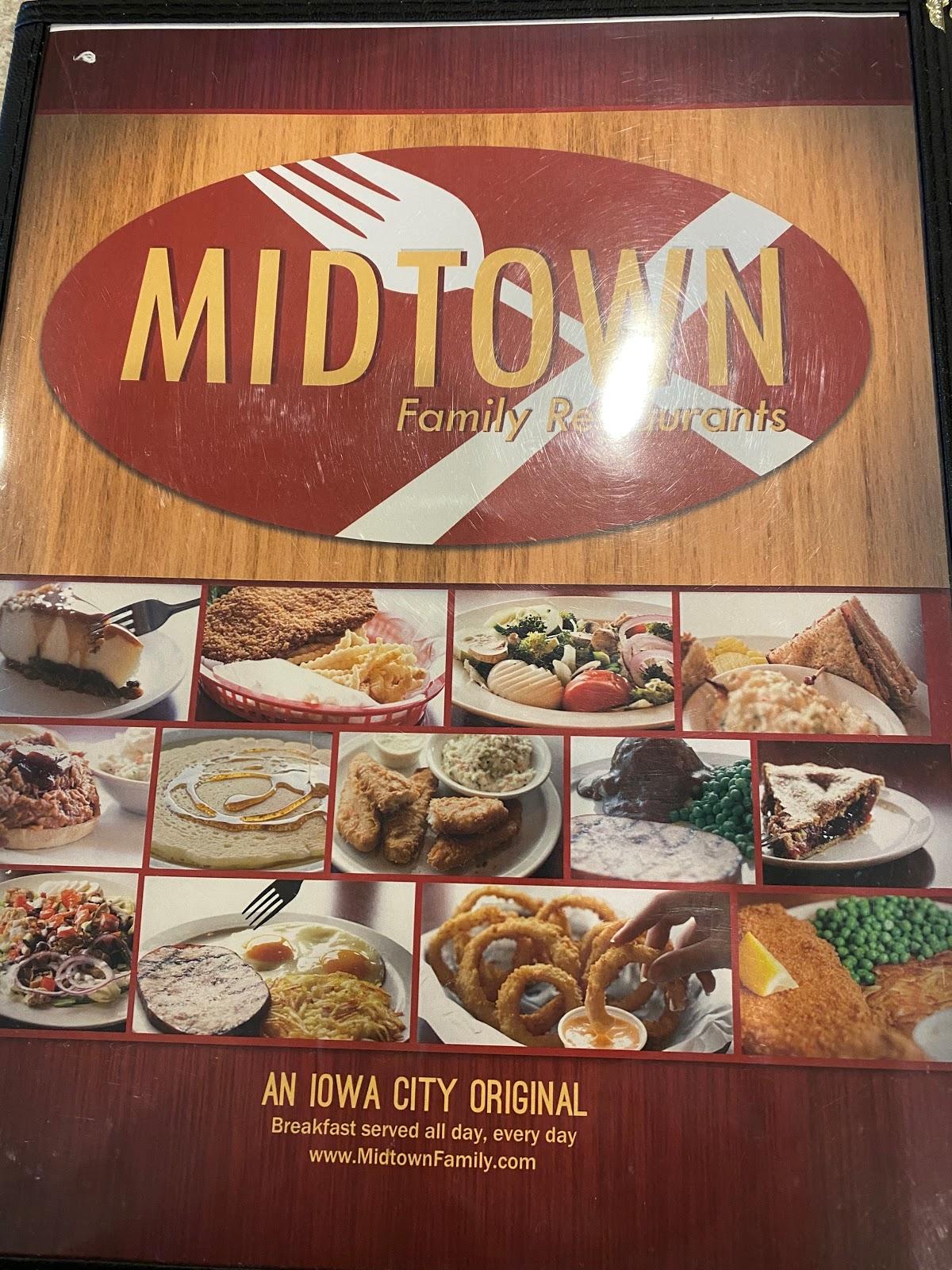 Carta de Midtown Family Restaurant, Iowa City, 200 Scott Ct