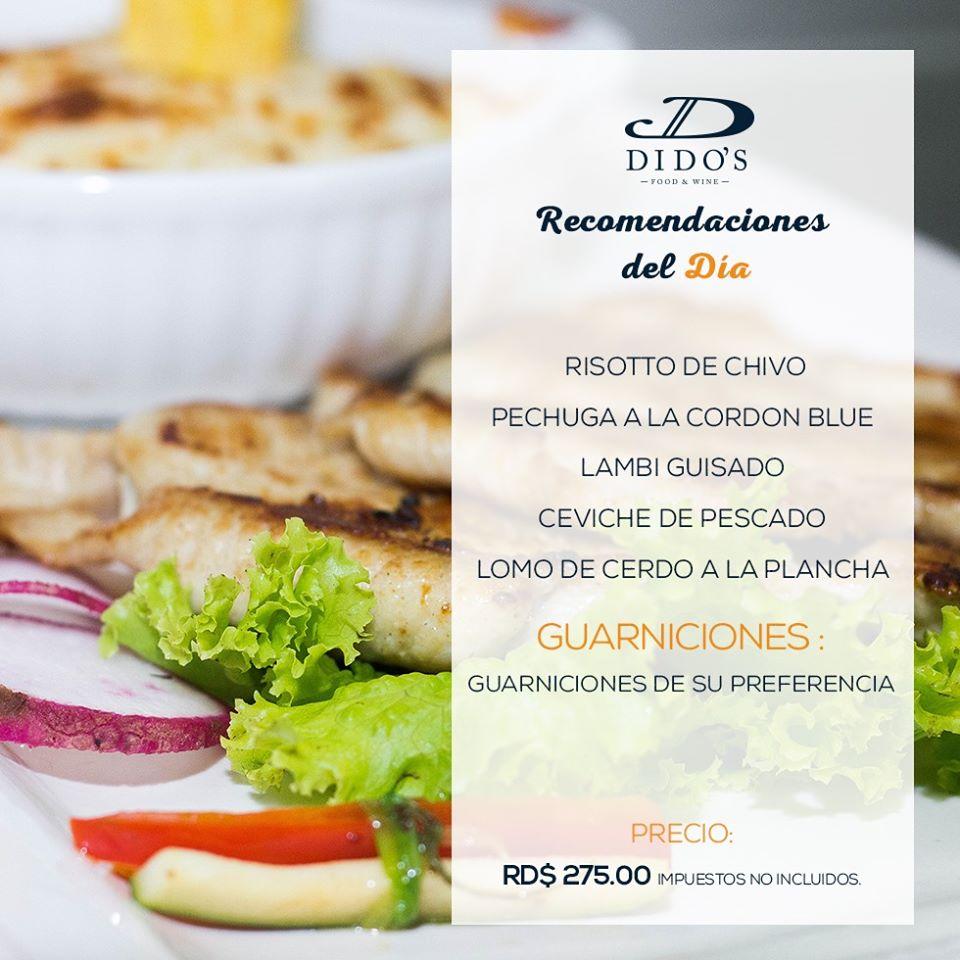 Menu at DIDO'S Food & Wine restaurant, La Romana