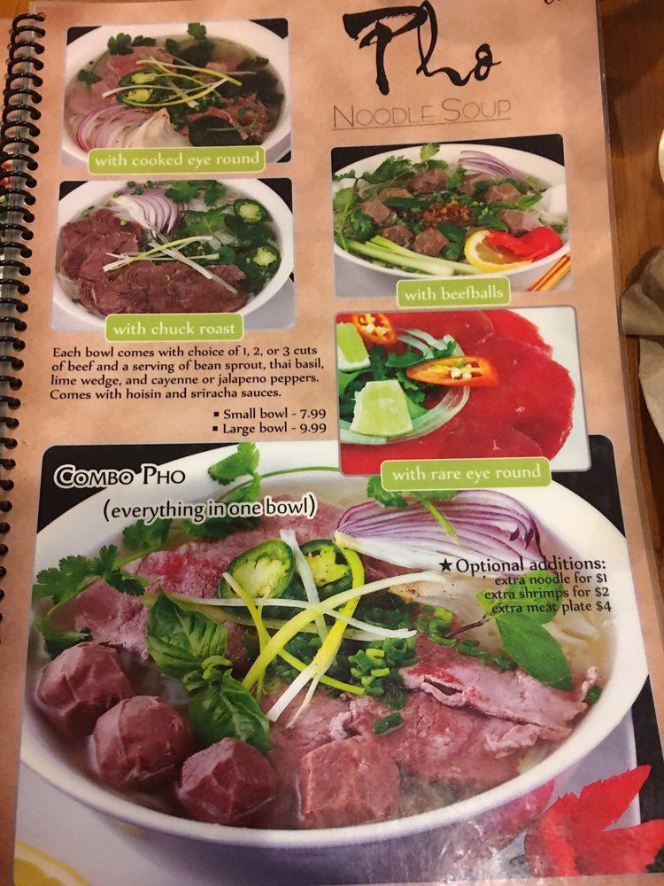 Menu at Lam's Vietnamese Restaurant, Sioux Falls