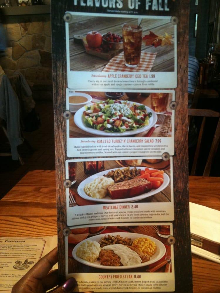 Menu at Cracker Barrel Old Country Store, Belcamp