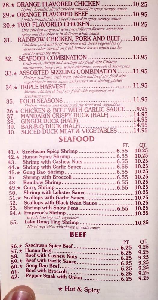 Menu at Little Panda Chinese Restaurant, Lansing