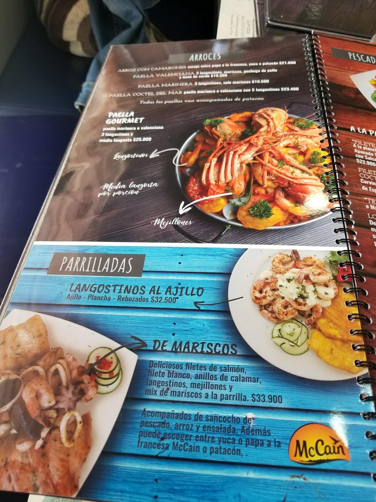 Carta del restaurante Coctel Del Mar, Bogotá, Local 43 Entrada A La