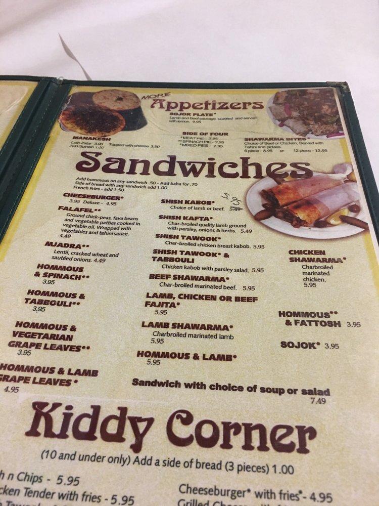 Menu at Taboon Grand Blanc restaurant, Grand Blanc, Trillium Cir Ave
