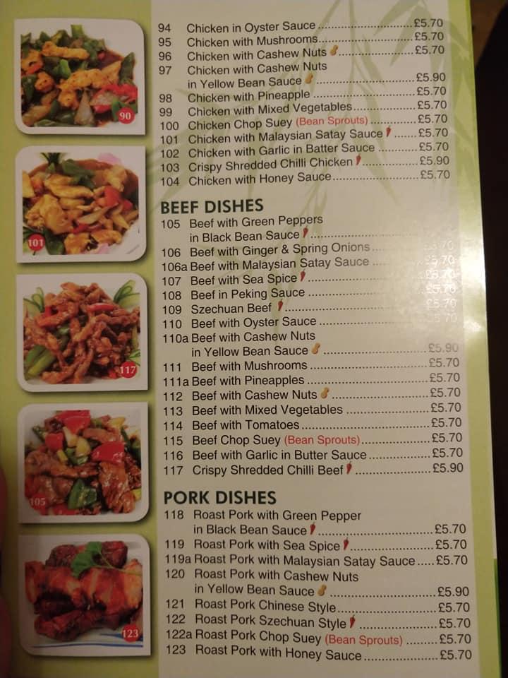 Menu at Golden fish bar, Bristol, 167 High St