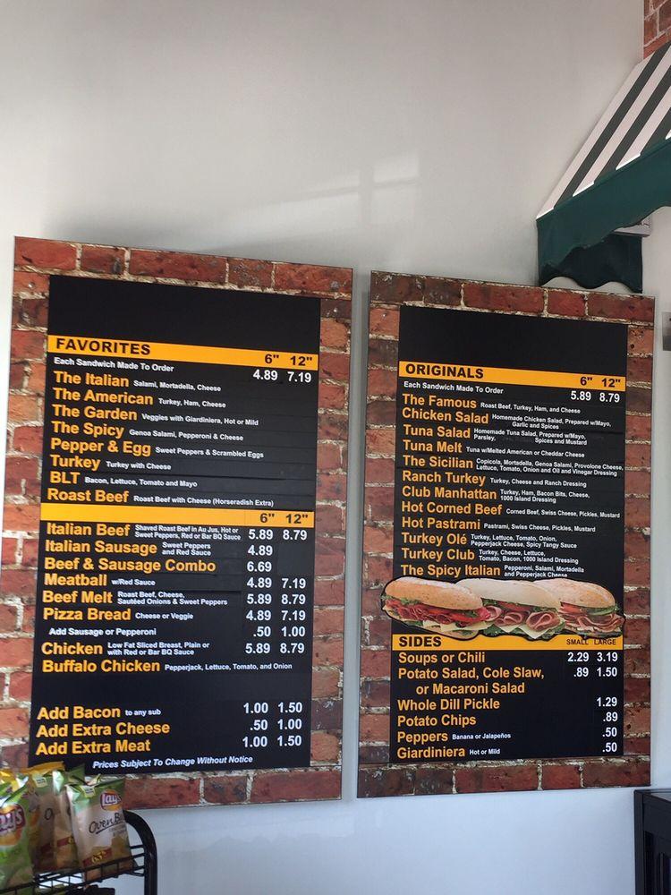 Menu at Addy's Subs & Salads restaurant, West Dundee, W Main St