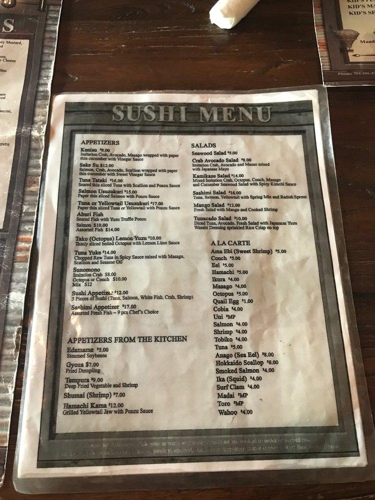 Menu at CJ Blacks Restaurant & Bar, Davie