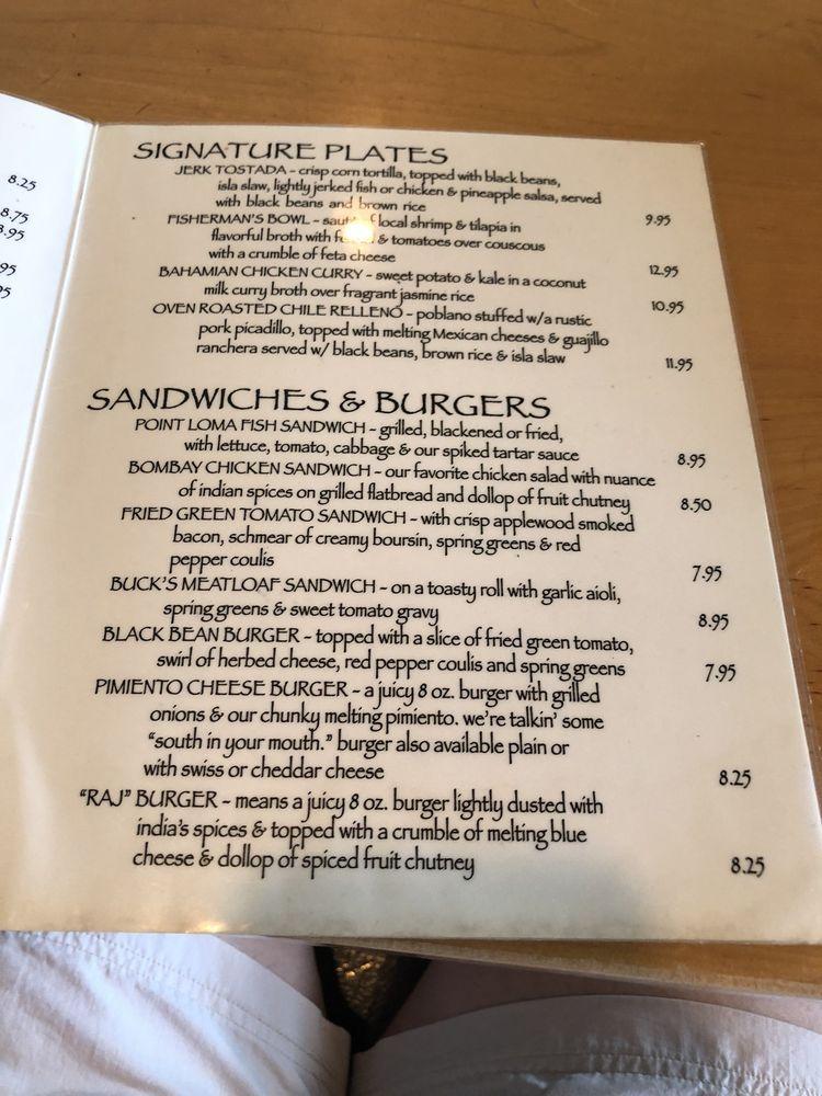 Menu at Indigo Coastal Shanty restaurant, Brunswick