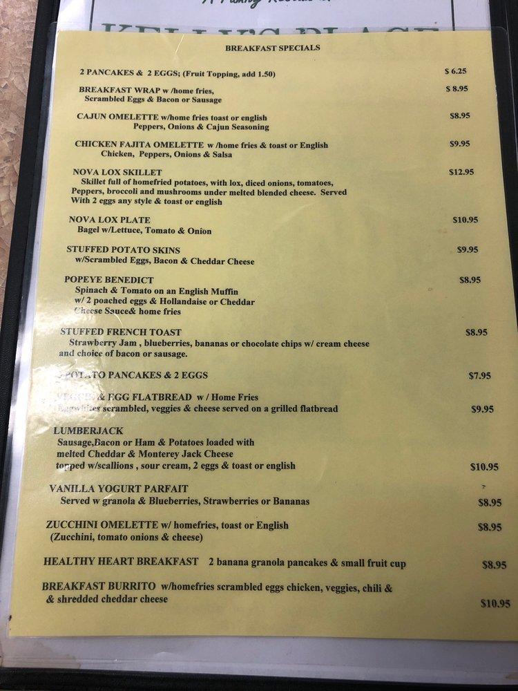 Menu at Cobbs Corner Cafe, Canton