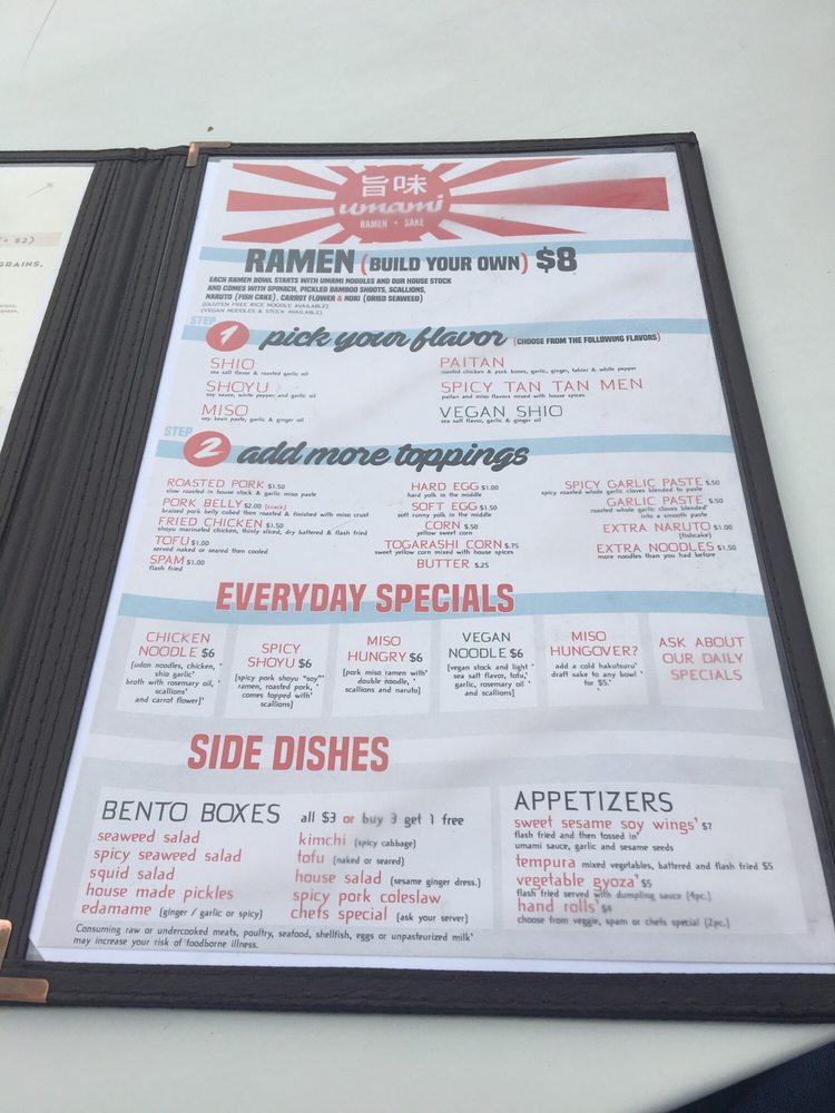 Menu at Shady Park pub & bar, Tempe
