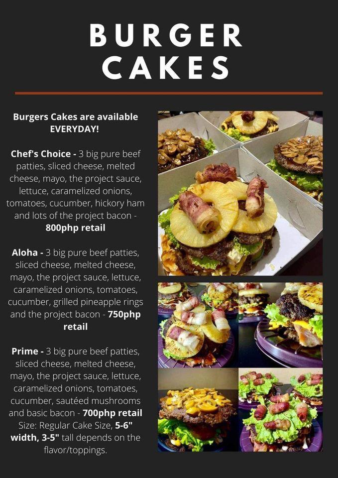 Menu at The Project Burger restaurant, Santa Cruz
