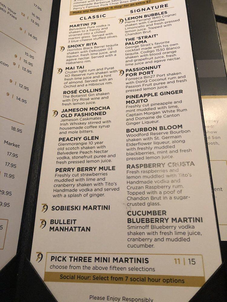 Menu at Perry's Steakhouse & Grille, Houston, W Gray St