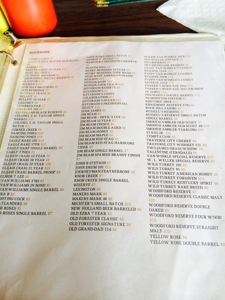 Menu at Butter Run Saloon pub & bar, Saint Clair Shores