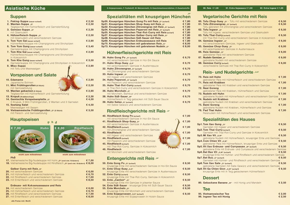 Speisekarte von Chom Chom Sushibar, Sauerlach