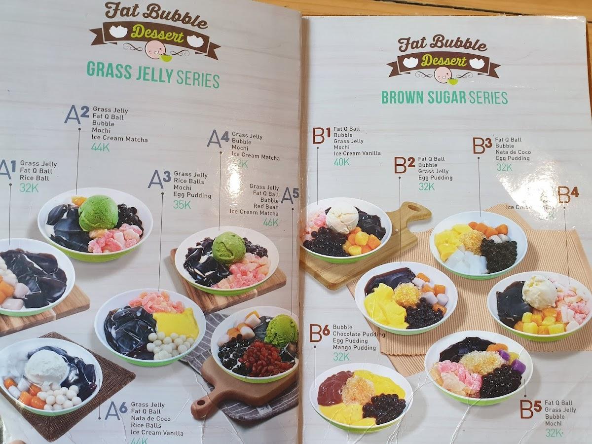 Menu at Fat Bubble Bogor restaurant, Bogor