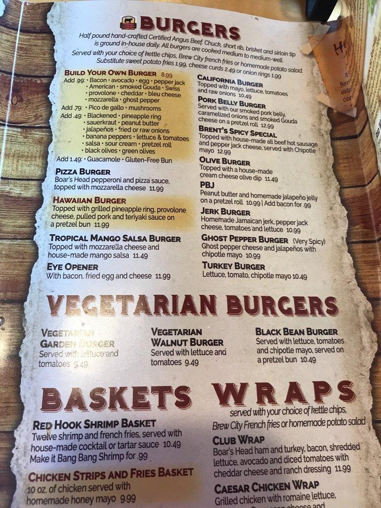 Menu at Kelly's Tap House Bar and Grill, Red Wing