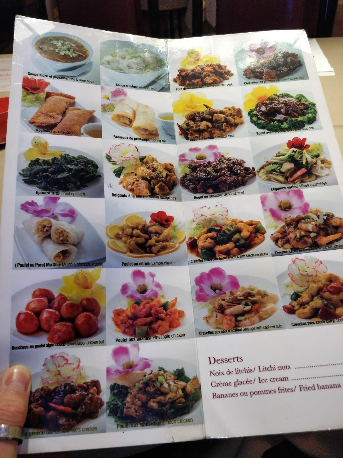 Menu at La Maison Szechuan restaurant, Gatineau
