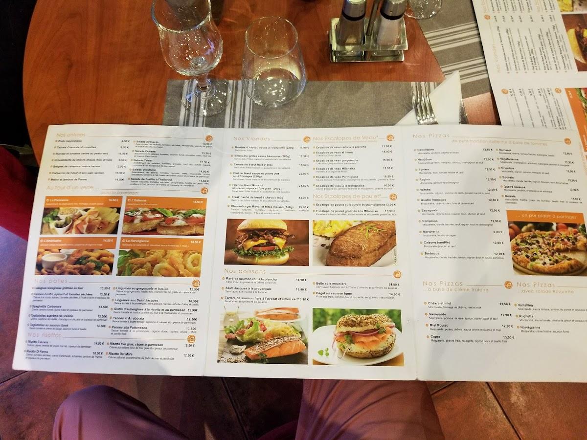 Menu au Le Vendôme restaurant, Montrouge