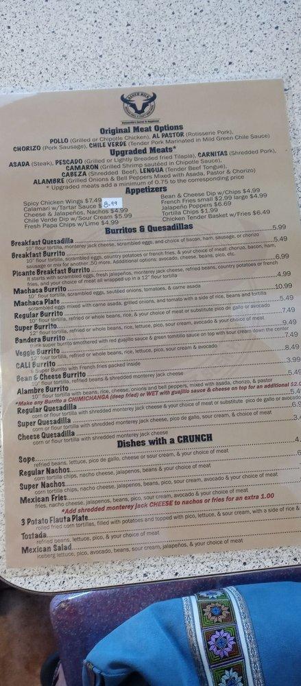 Menu at Ranch Milk pub & bar, Watsonville
