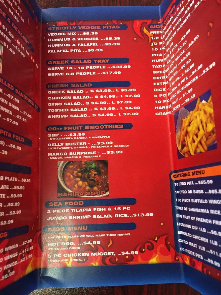 Menu at Loop Gyros restaurant, Kissimmee, W Osceola Pkwy