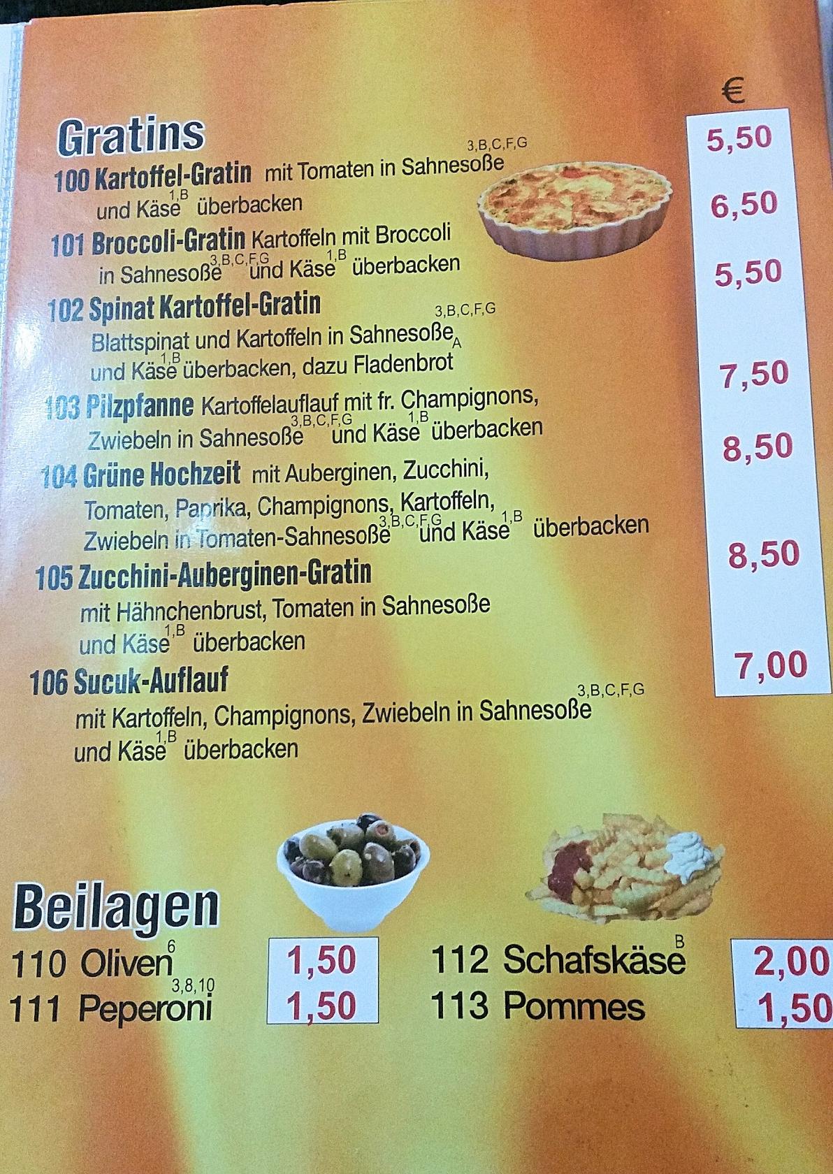 Speisekarte von Qasion restaurant, Salzgitter