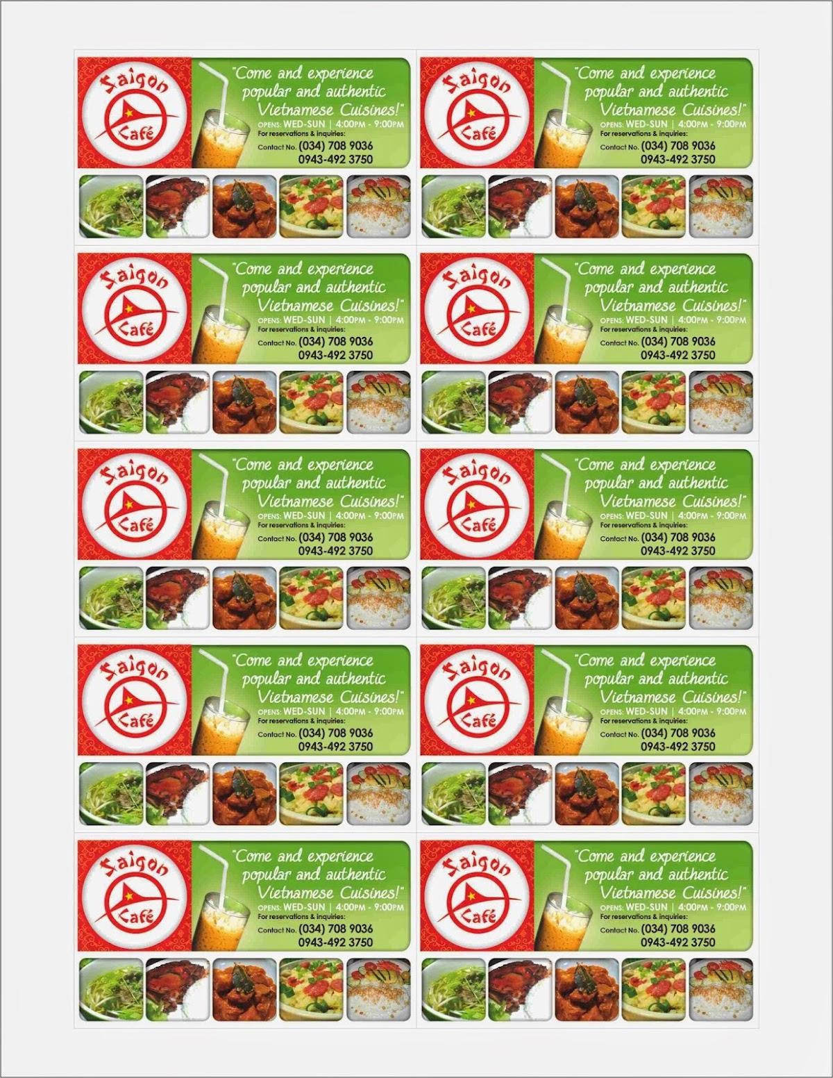 Menu at Rau-Ram Restaurant, Bacolod