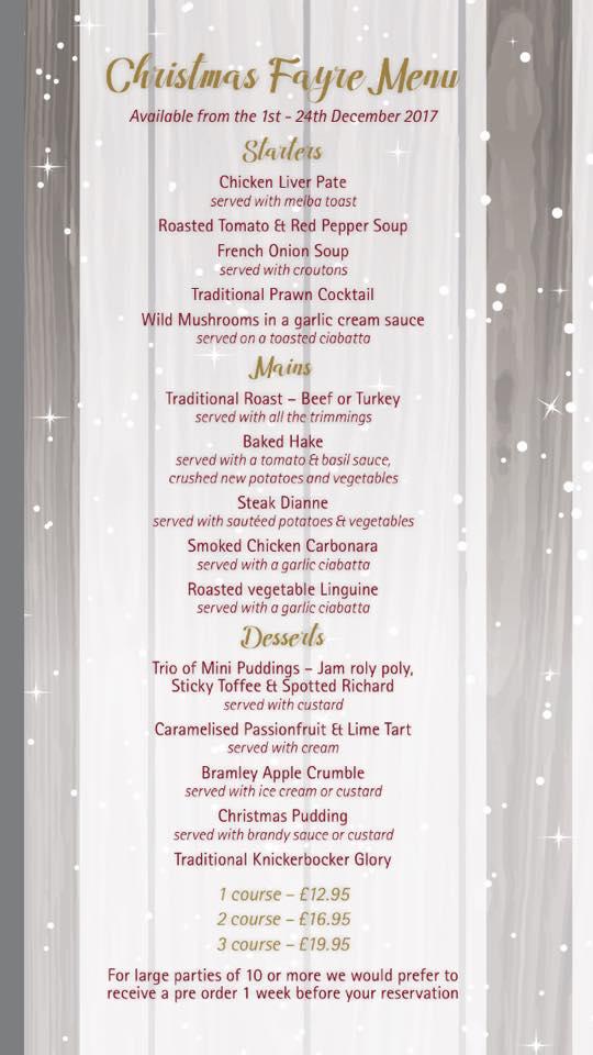 Menu at The Harbour Inn pub & bar, Lowestoft, Bridge House