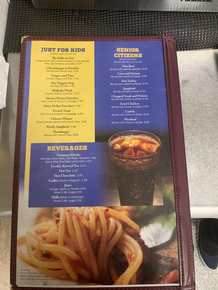 Menu at Greenfield Family Restaurant, Greenfield, W Main St