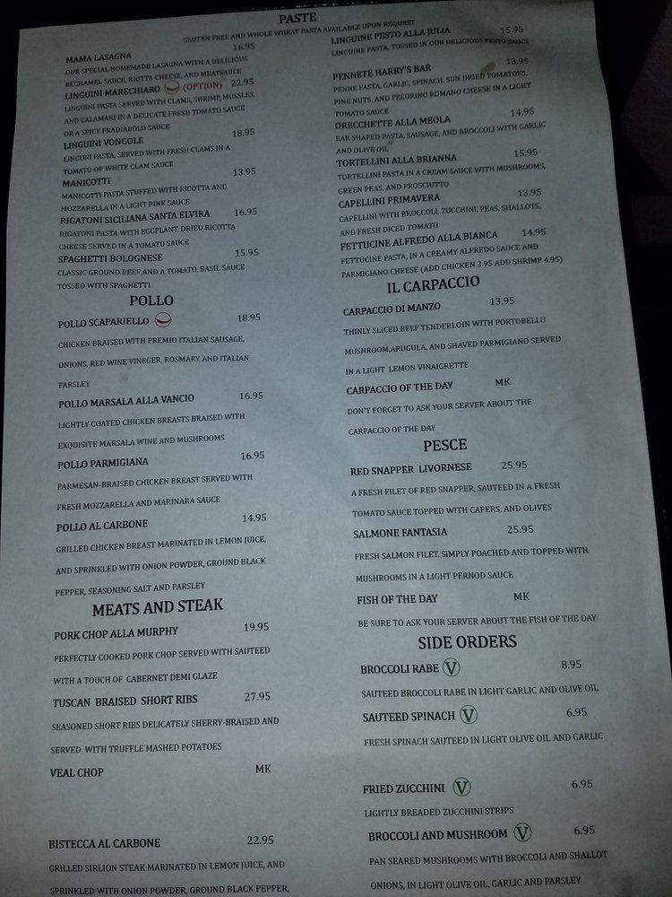 Menu at IL Toscano Ristorante Italiano pub & bar, Pembroke Pines