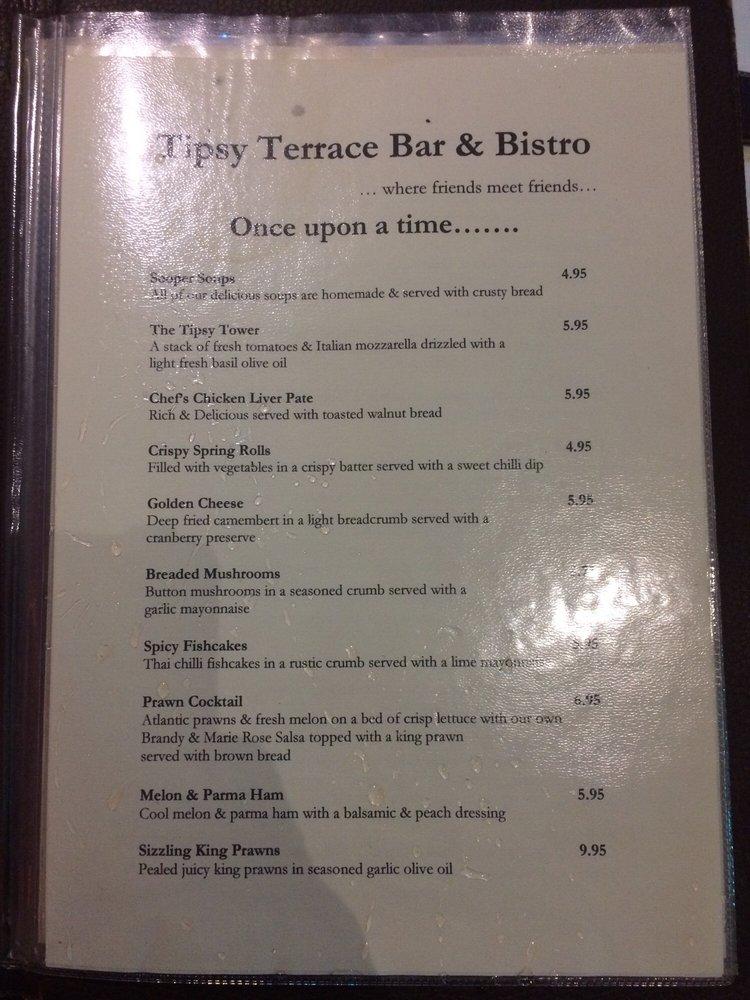 Menu at Tipsy Terrace Bar & Bistro Los Gigantes, Acantilados de los ...