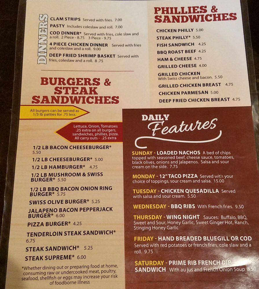 Menu at Midway Bar and Grill, Mineral Point