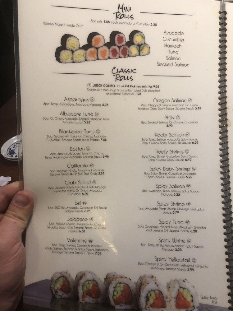 Menu at Momiji Sushi Restaurant - NE Salem, Salem