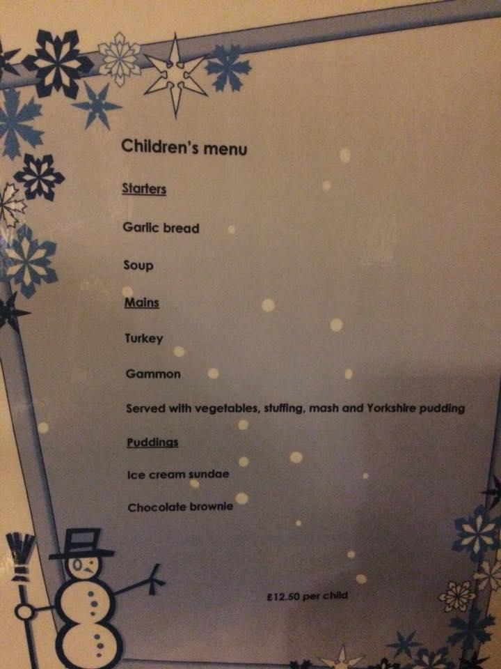 Menu at The Royal Standard pub & bar, Hayle