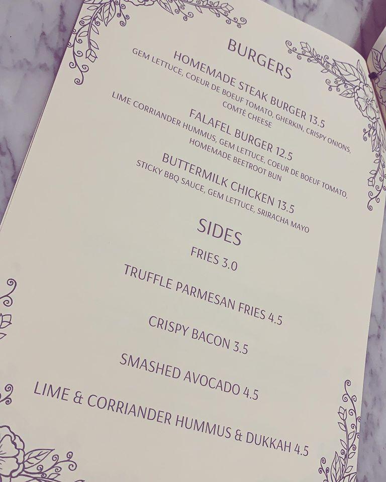 Menu at The Bloom Lounge pub & bar, Ipswich