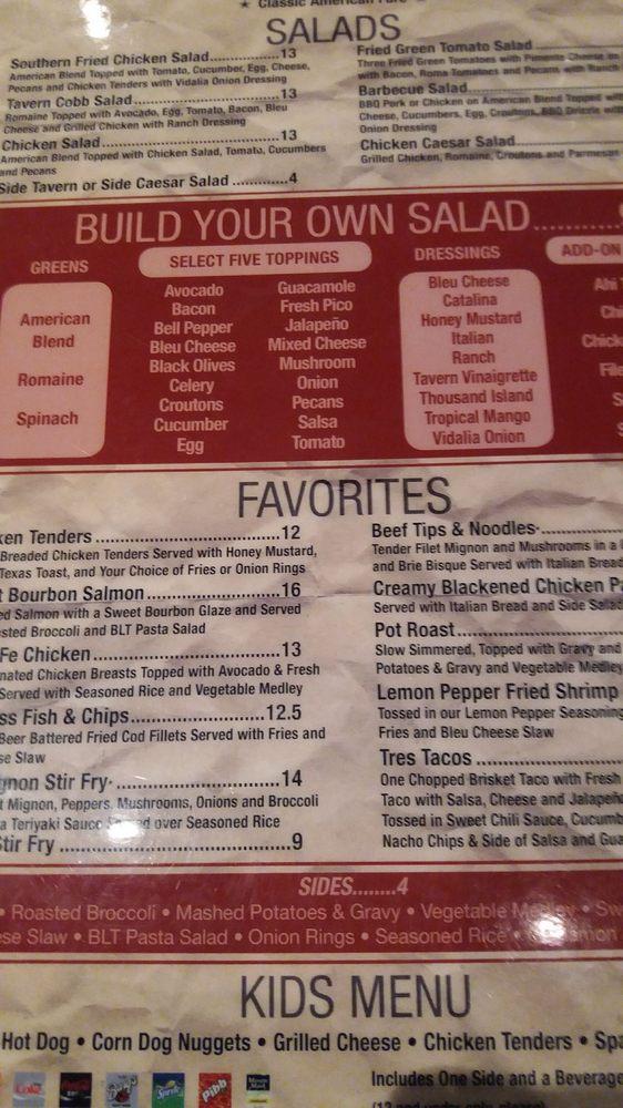 Menu at Top Dawg Tavern - Summerville pub & bar, North Charleston