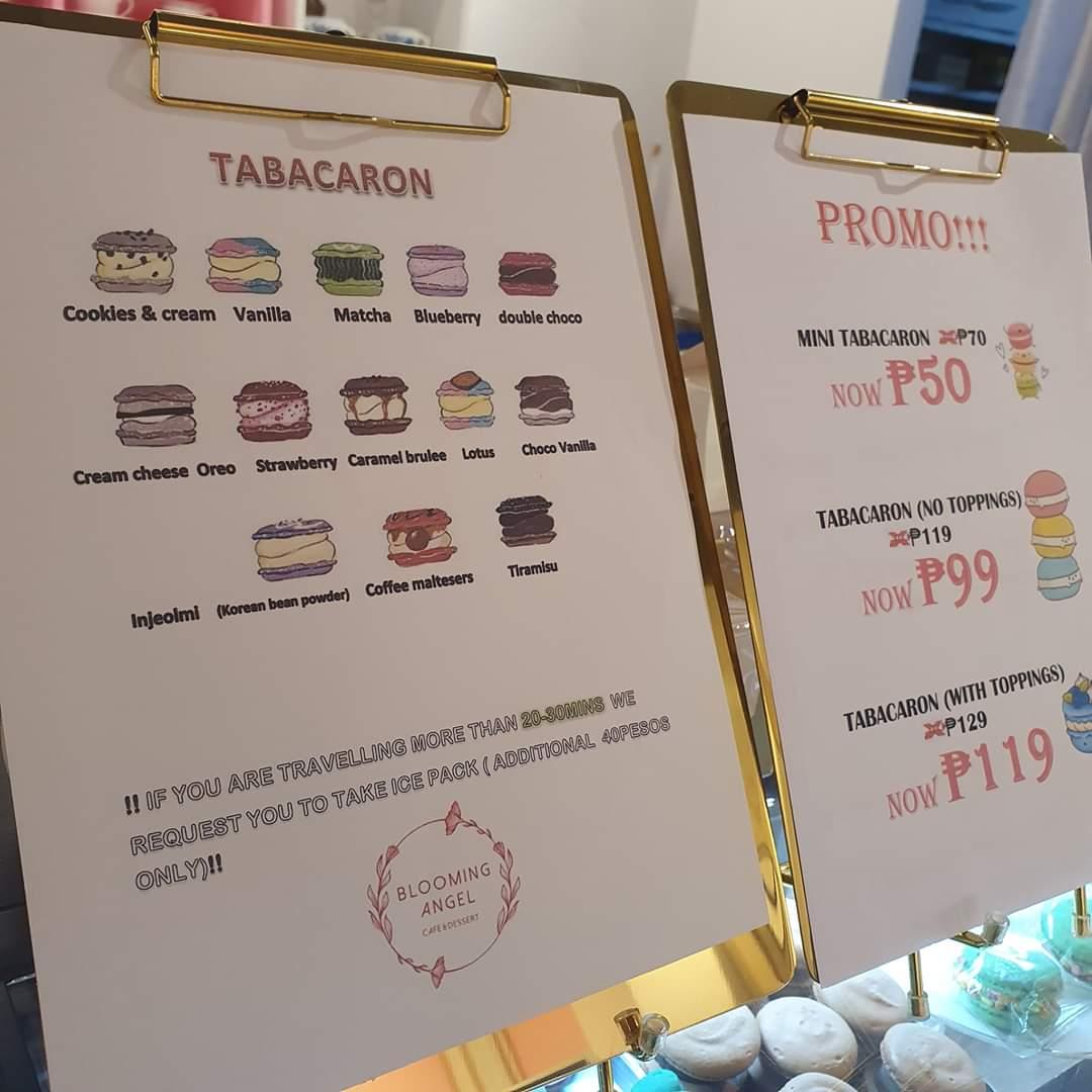 Menu at Blooming Angel Bakery Cafe, Angeles