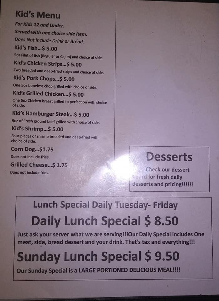 Menu at Houston's Restaurant, White Bluff