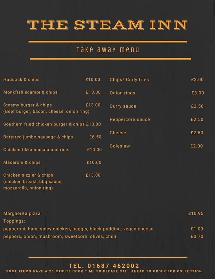 Menu at Central House pub & bar, Mallaig