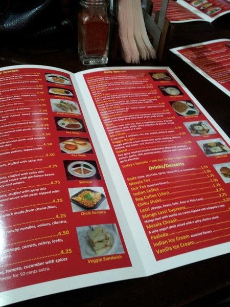 Menu at Surati Farsan restaurant, Artesia