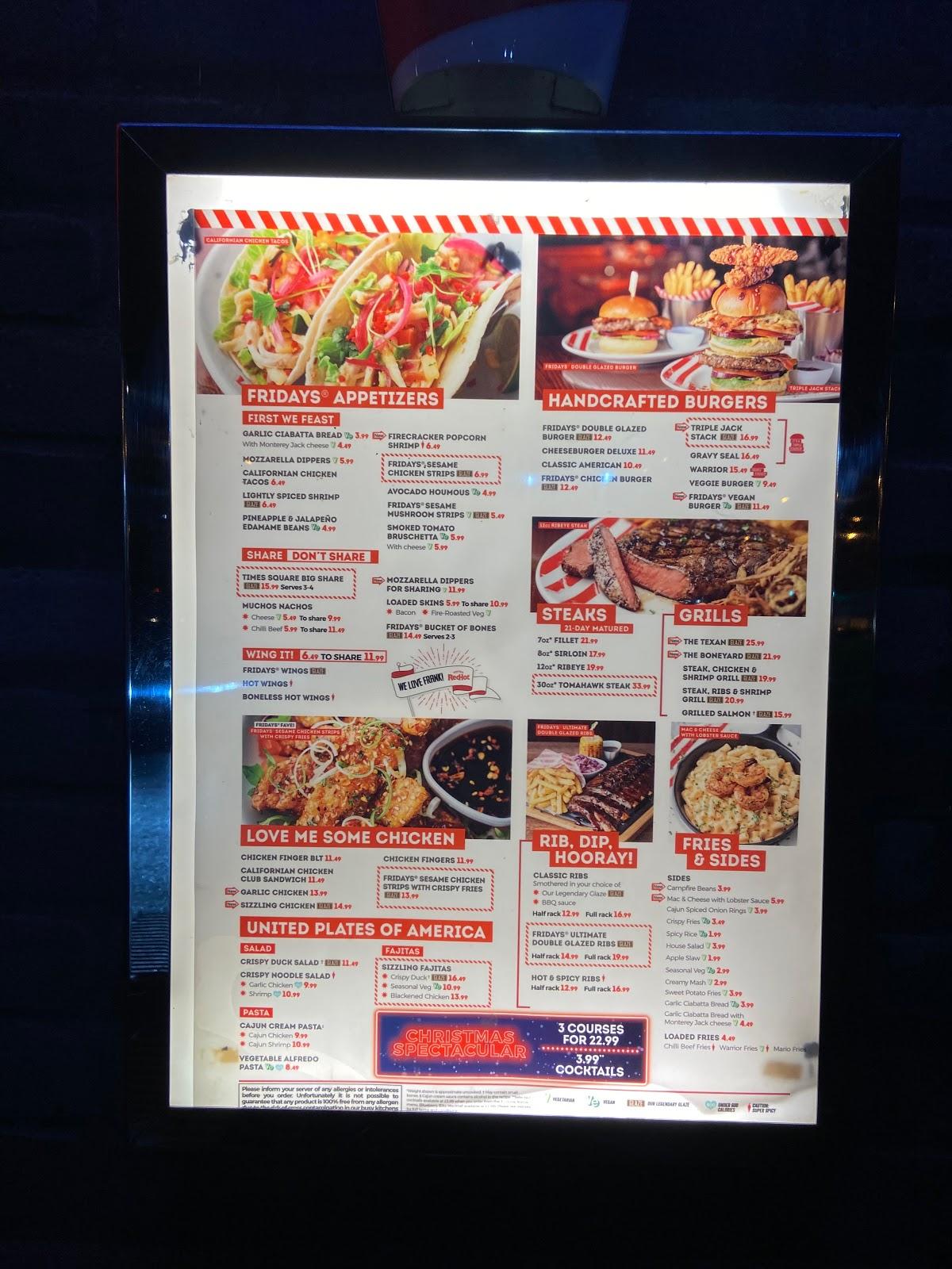Menu at TGI Fridays - Prestwich restaurant, Prestwich, Valley Park Rd