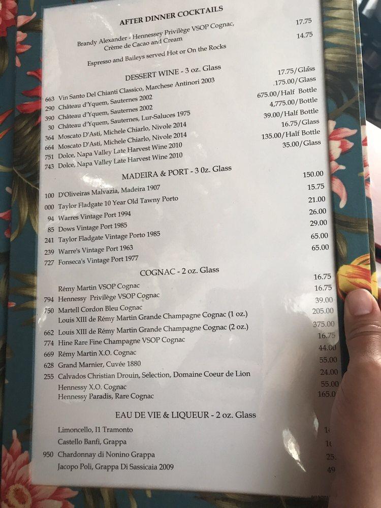 Menu at The Ivy pub & bar, Los Angeles, 113 N Robertson Blvd