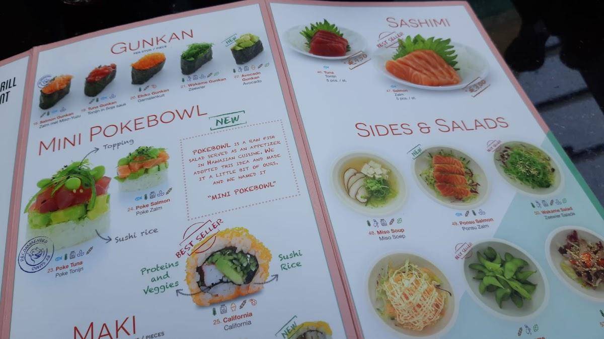 Speisekarte von Yasumi Sushi & Grill, Groningen