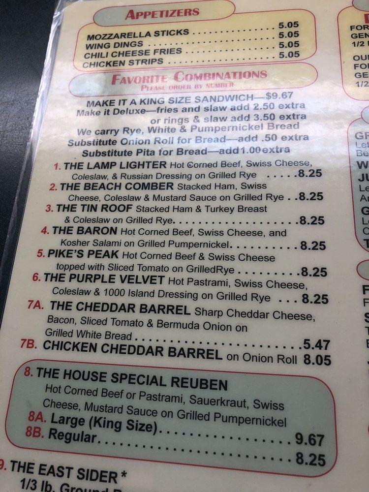 Menu at House of Reuben (Original Owners) restaurant, Sterling Heights