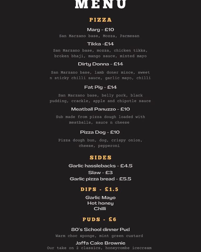 Menu at The Bridge Cafe/Restaurant, Bridgwater