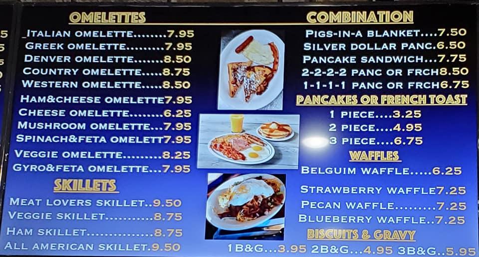 Menu at Troy Family Restaurant, Troy