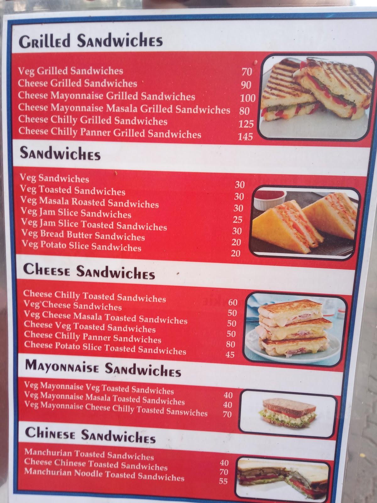 Menu at Anil Frankie And Sandwich, Mumbai