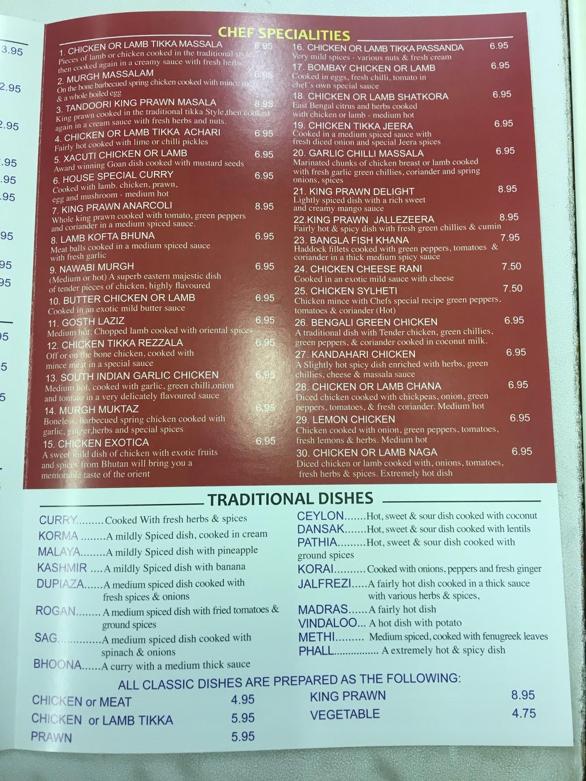 Menu at MASALA HUT RUSHDEN restaurant, Rushden