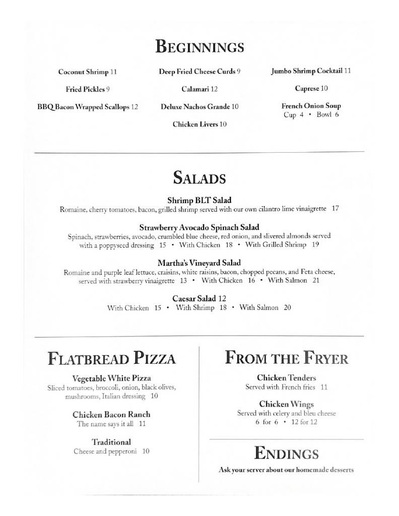 Menu at Steelbound Dunkirk restaurant, Dunkirk