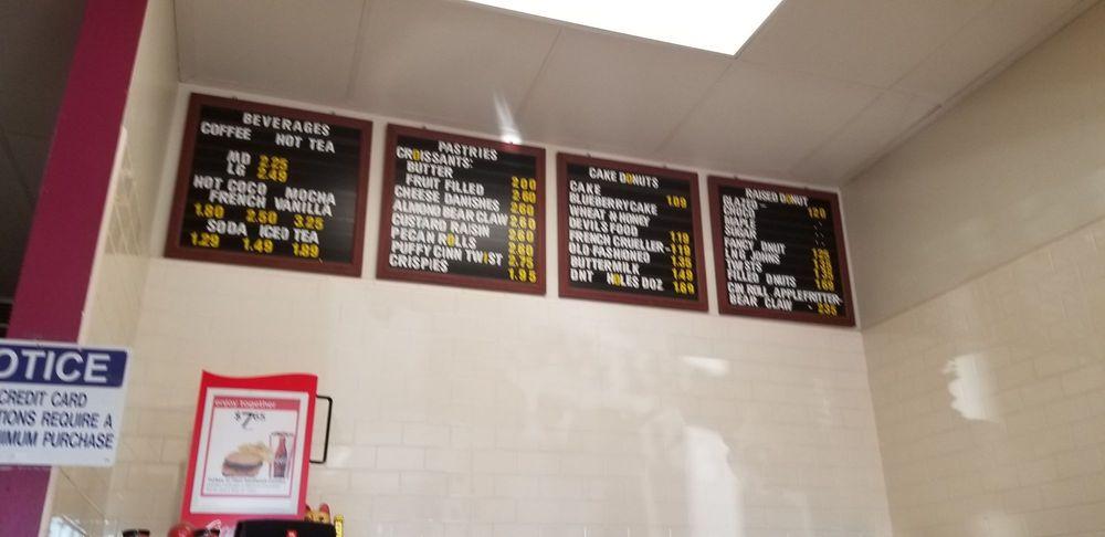 Menu at Swiss Donuts cafe, Palm Desert, CA-111