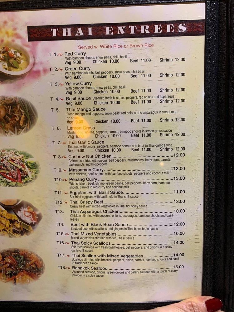 Menu at Fuji Asian restaurant, Evans